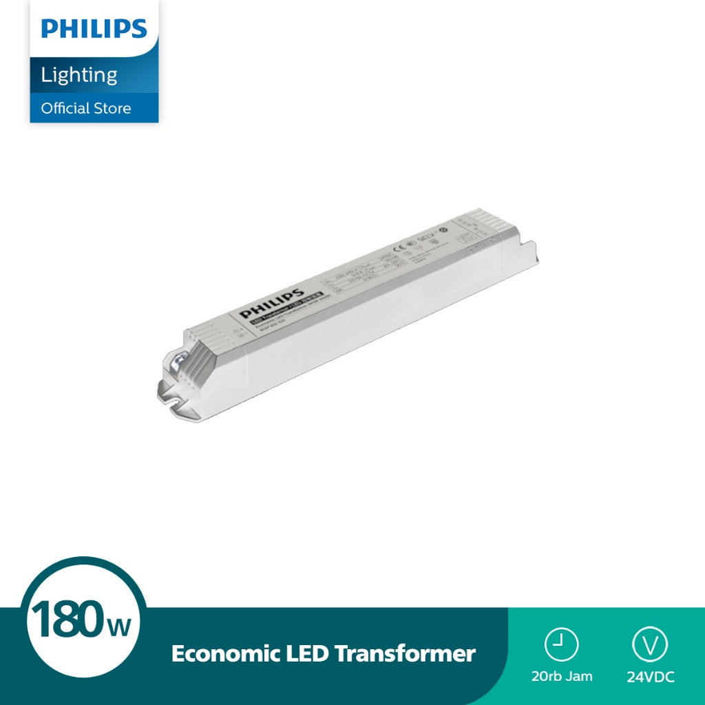 Jual Philips Radiantline Economic LED Transformer 180W 24VDC | Shopee ...