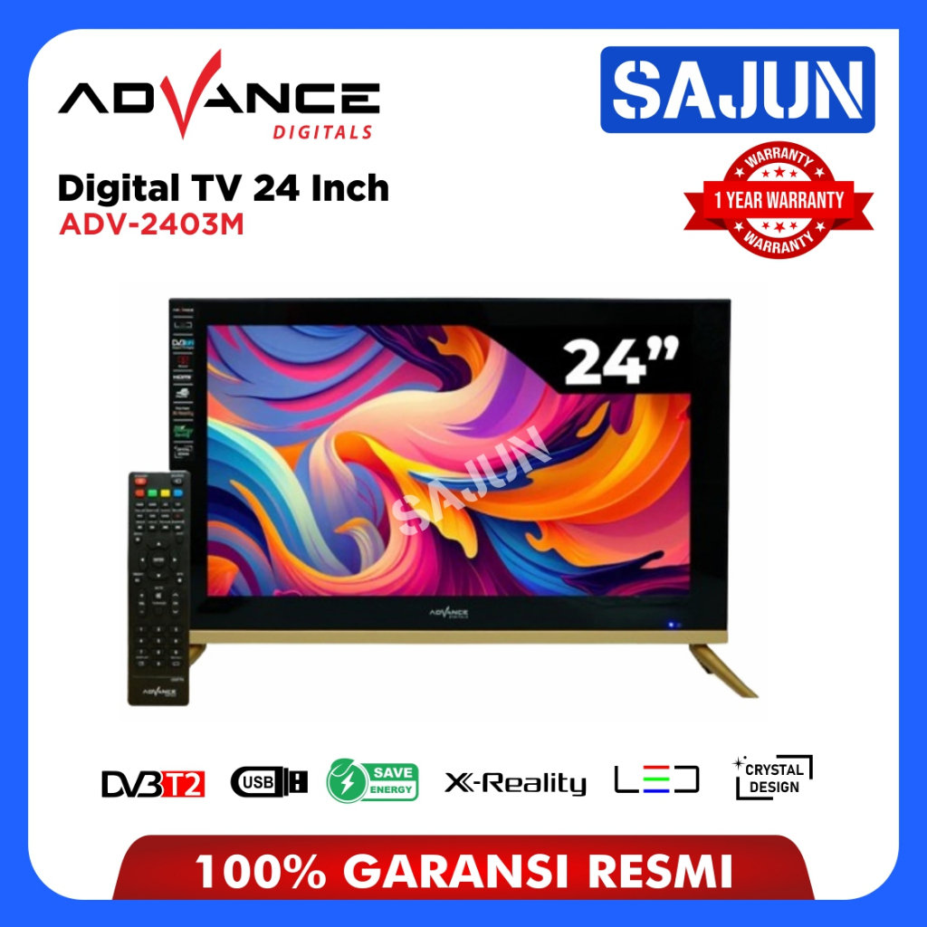 Jual Advance Led TV Digital 24 Inch Miracast ADV-2403M / ADV2403M ...