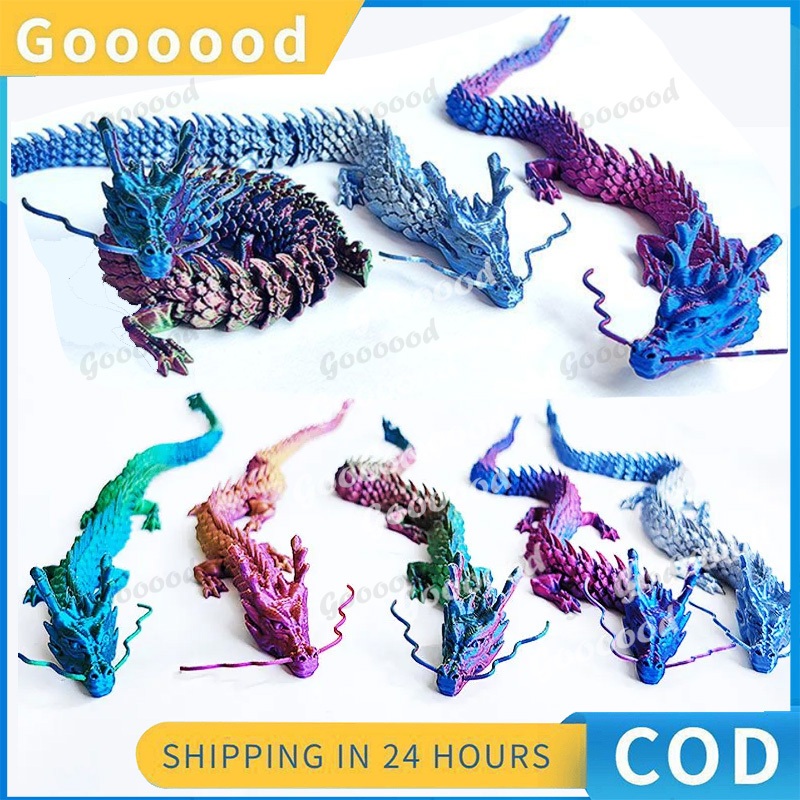 Jual Ornamen Patung Cetak 3D/Ornamen Naga Batu Permata Kristal/Model ...