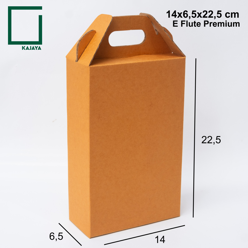 Jual Box Gable Polos Kemasan 2 Botol Sirup 14x6,5x22,5 cm kardus ...