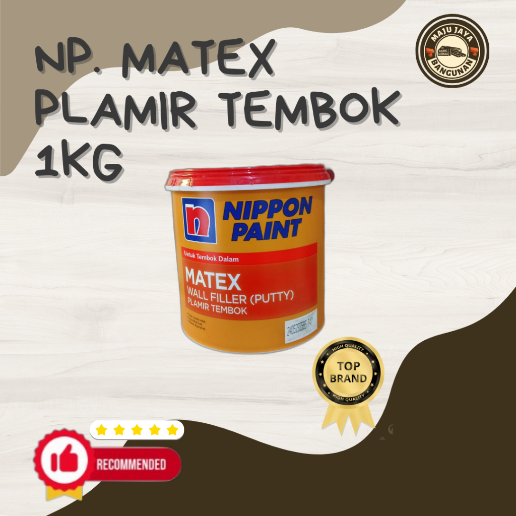 Jual Nippon Paint Matex Plamir Tembok 1kg Harga termurah dan terjangkau | Shopee Indonesia