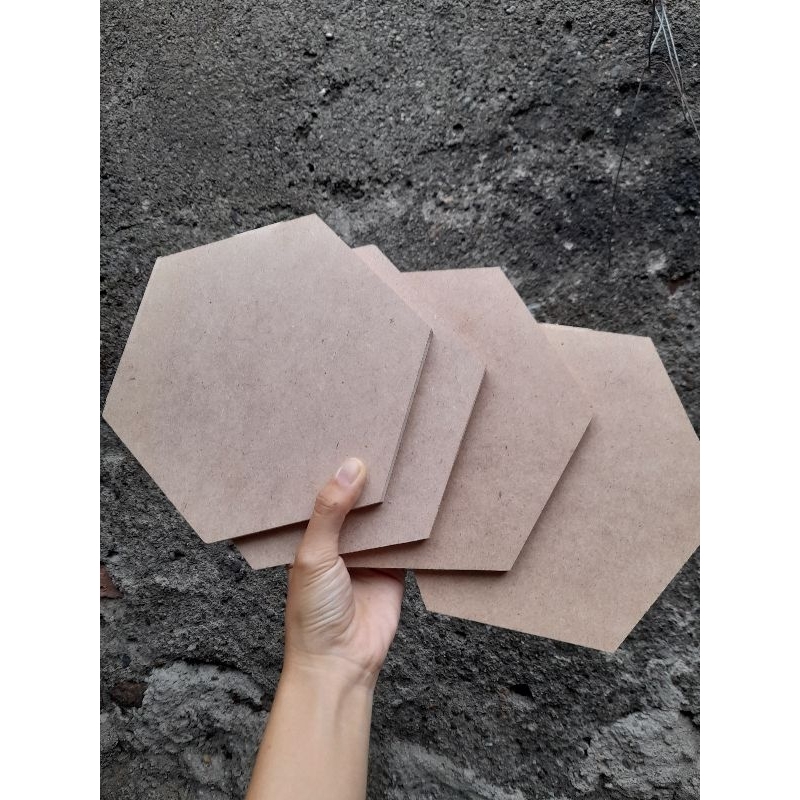Jual Papan mdf hexagonal segi 6 tebal 3 mm | Shopee Indonesia