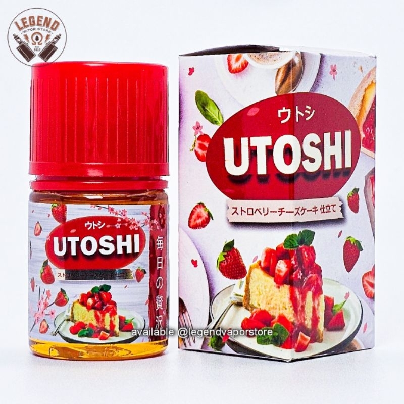 Jual FREEBASE - LIQUID UTOSHI Strawberry Cheesecake 60ML 3MG 6MG ...