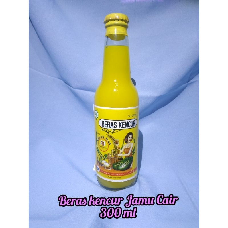 Jual Jamu Beras Kencur Botol Cap Gelas Mas READY STOK 300ML (Free ...