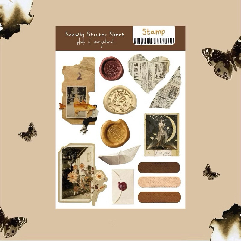 Jual Stamp Sticker Pack A6 (13pcs) | Shopee Indonesia