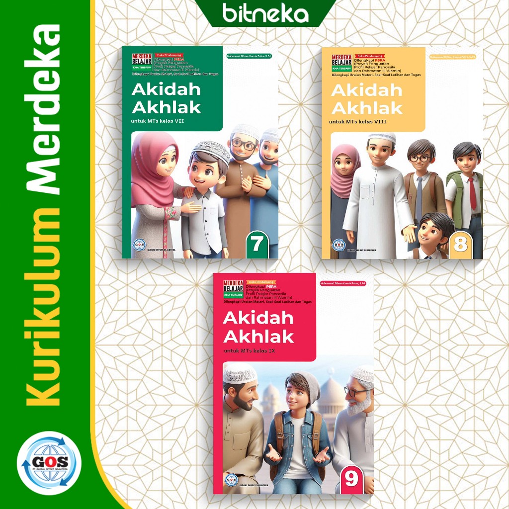 Jual Buku Siswa GOS Akidah Akhlak MTs K-Merdeka KMA-450 - Global Offset Sejarahtera | Shopee ...