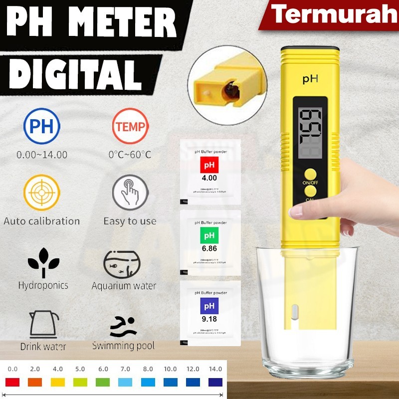 Jual Alat Ukur PH Meter TDS EC PH Digital Tester PH Ukur Alat Pengukur ...