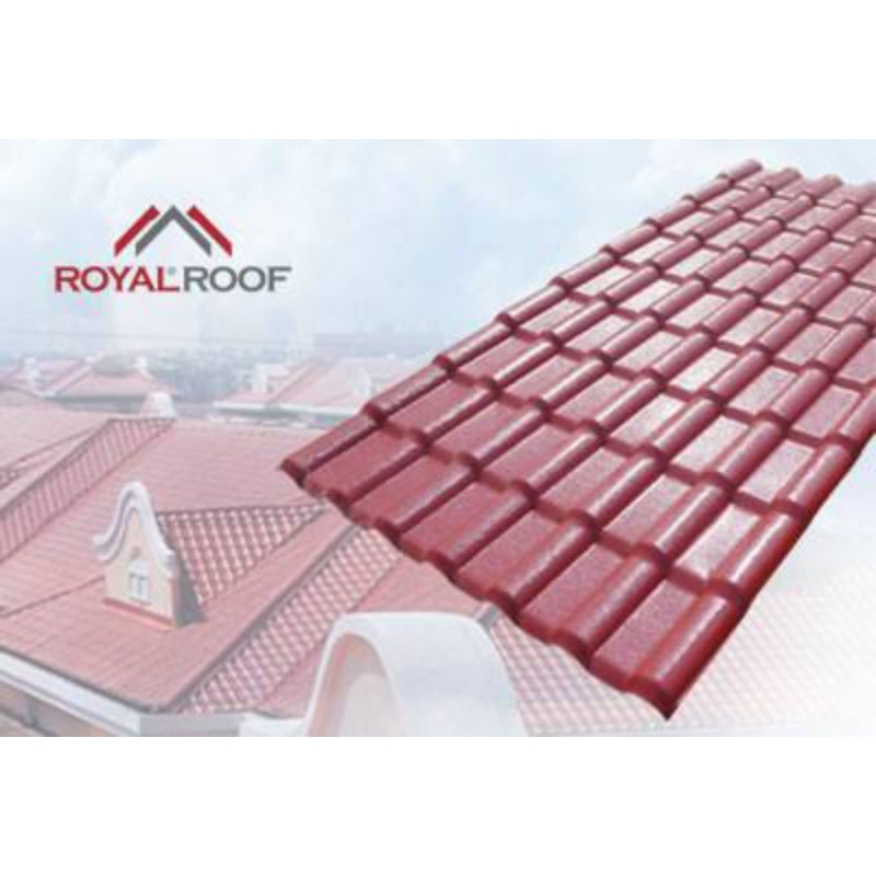 Jual atap genteng upvc royal roof Panjang 1.98 x 1.04m | Shopee Indonesia