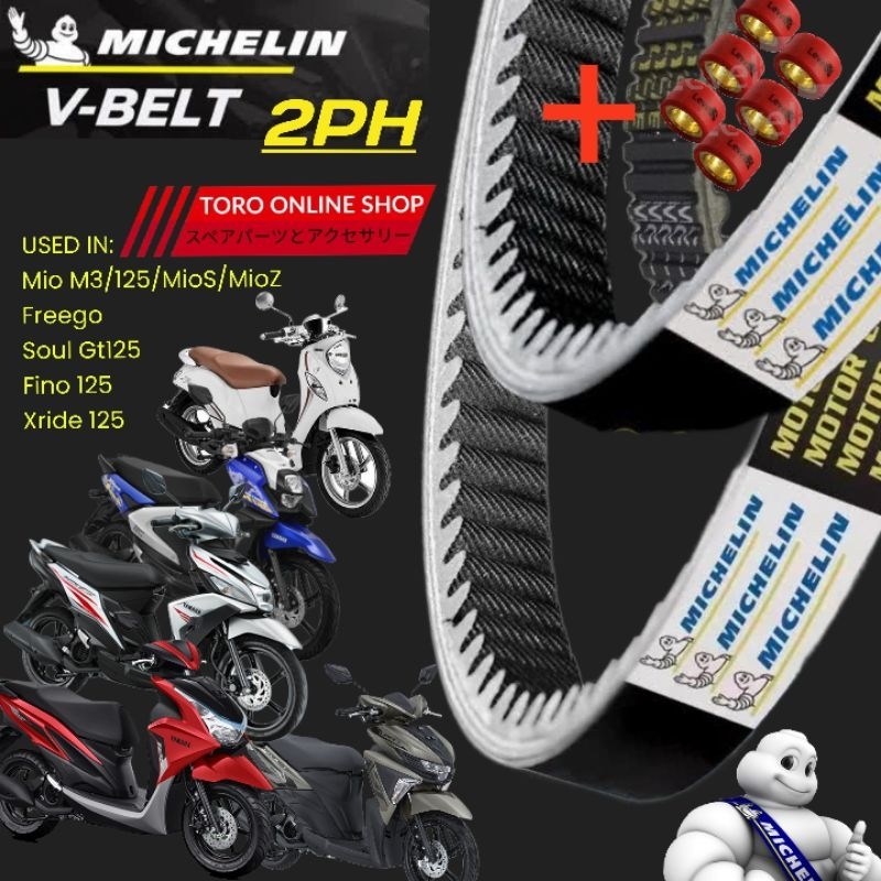 Jual michelin v belt vanbelt 2ph mio m3 mio 125 fino grande gear 2ph v ...