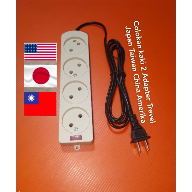 Jual Stop Kontak Mitusi kaki 2 pin Colokan Listrik Travel Adaptor CHINA ...