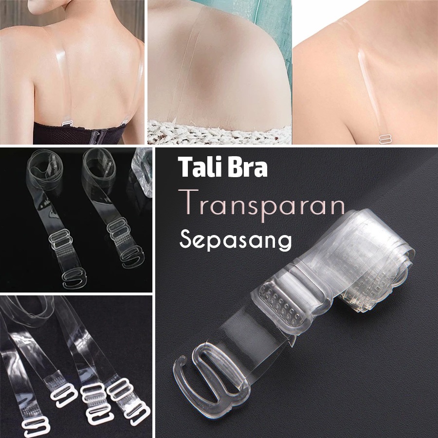 Jual Tali TRANSPARAN Bra BH Beha bening 1pasang | Shopee Indonesia