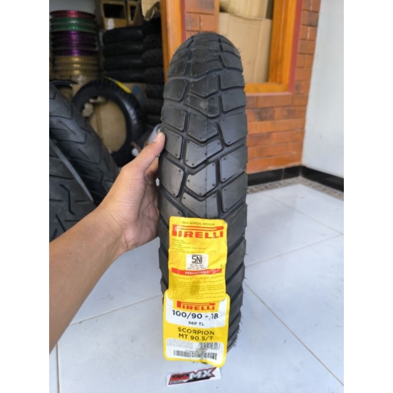 Jual BAN PIRELLI 100/90-18 TUBELESS 100 90 RING 18 SCORPION TRAIL II ...