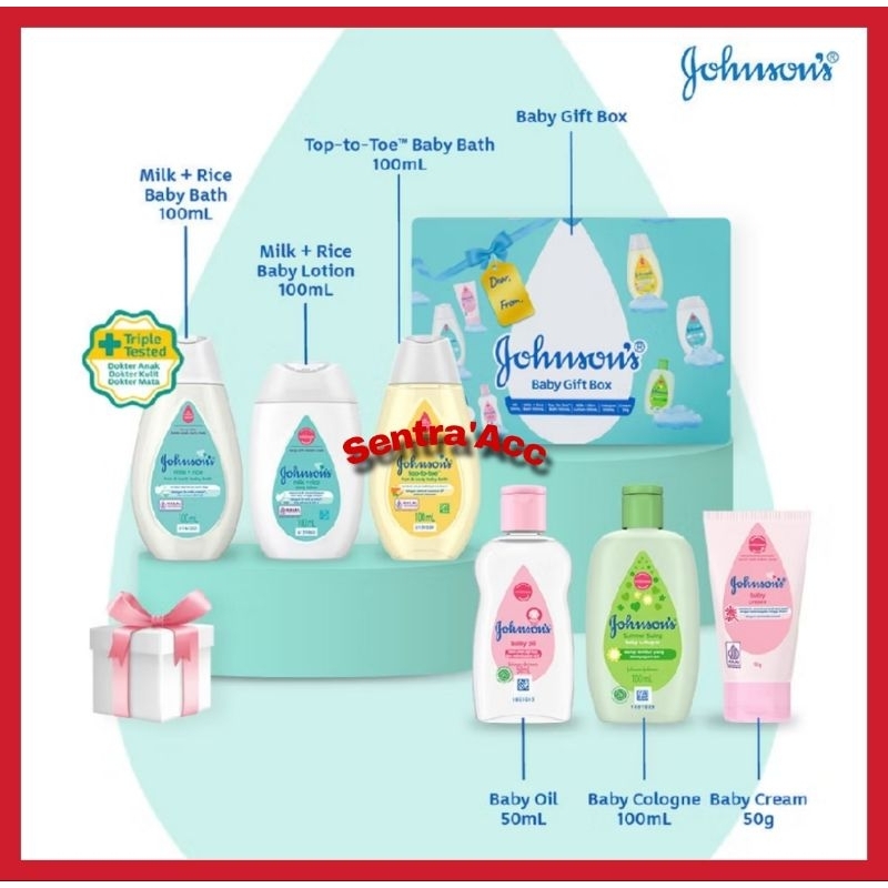 Jual Johnsons Baby Gift Box Isi 6 Pcs JUMBO Johnson Gift Set Johnson ...