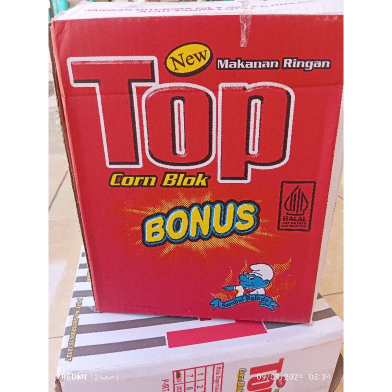 Jual snack top_bonus berhadiah uang satu dus isi 60pcs | Shopee Indonesia