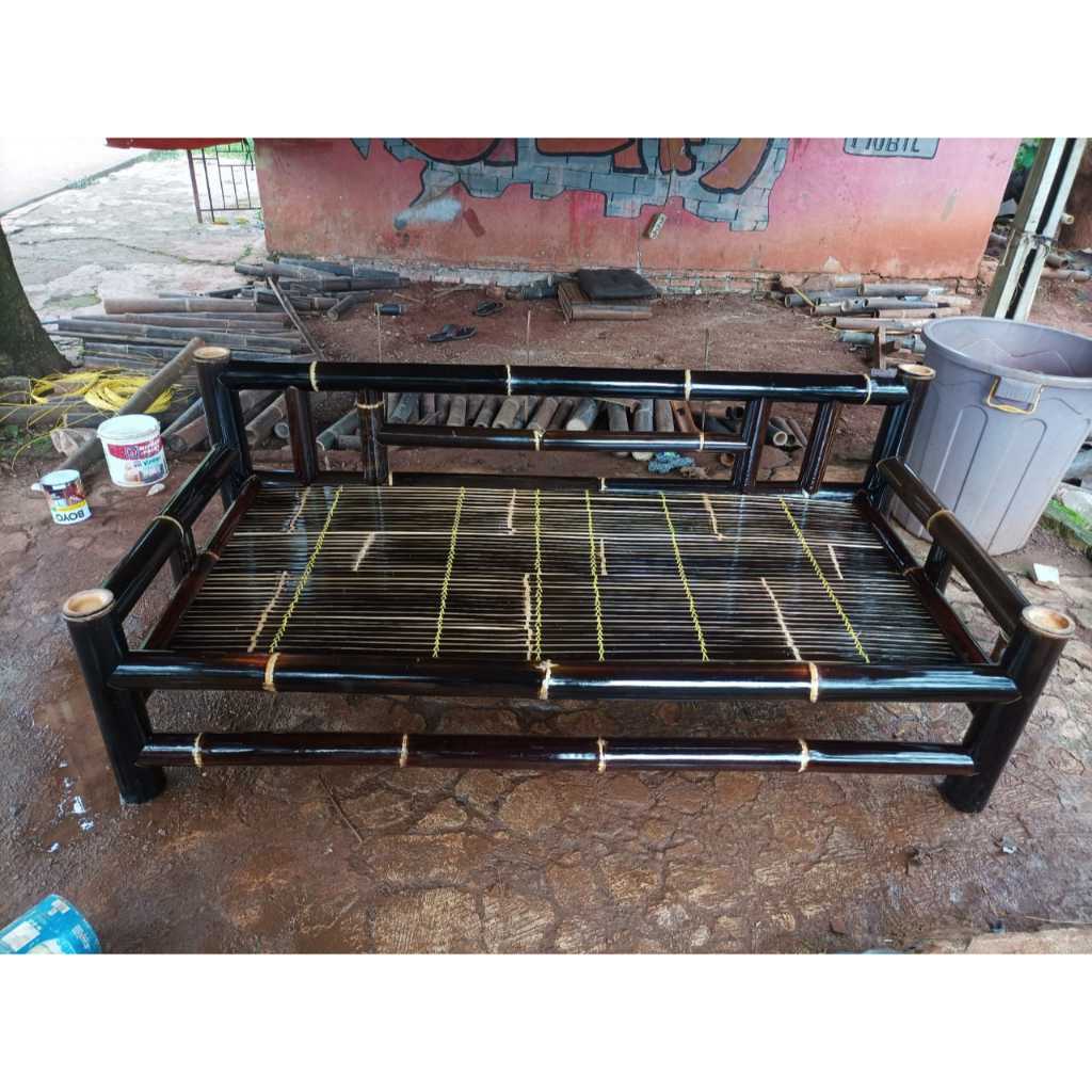Jual BALE BAMBU HITAM UK 200 X 120 ( SESUAI GAMBAR ) | Shopee Indonesia