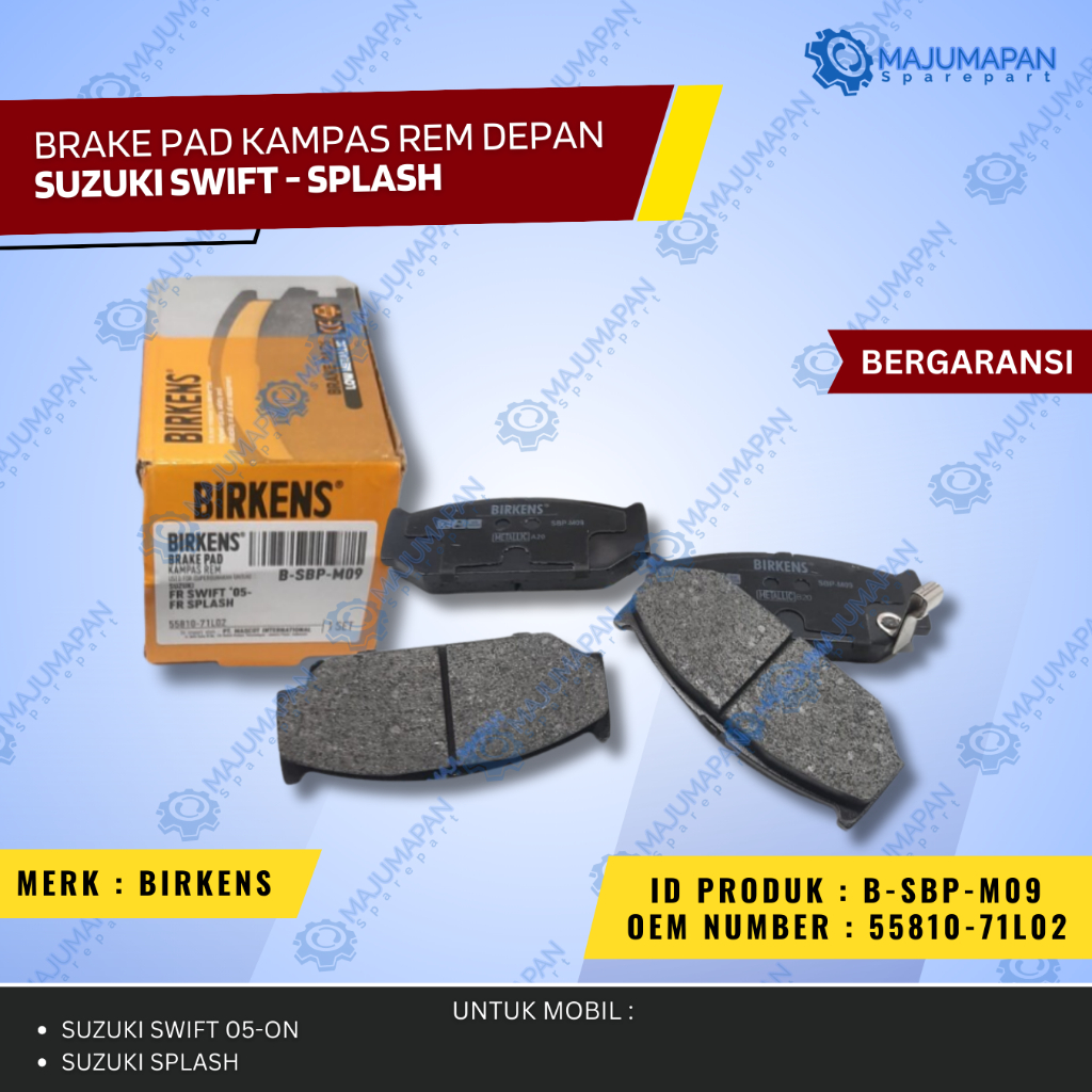 Jual Brake Pad Kampas Rem Depan Suzuki Swift - Splash Brk | Shopee ...