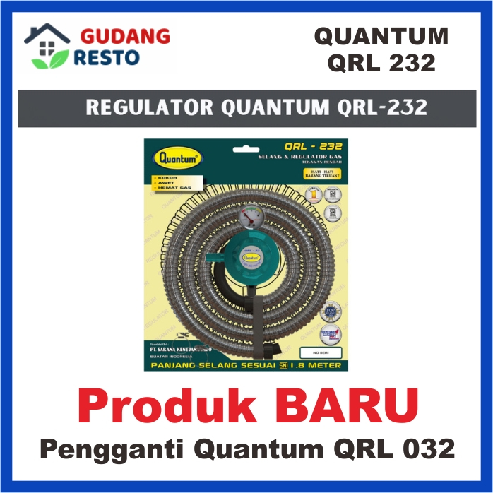 Jual Selang dan Regulator Gas LPG Quantum QRL 032 / 232 / QRL032 ...