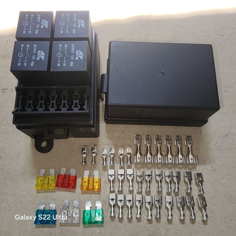 Jual Kotak Sekring fuse box 4 relay | Shopee Indonesia