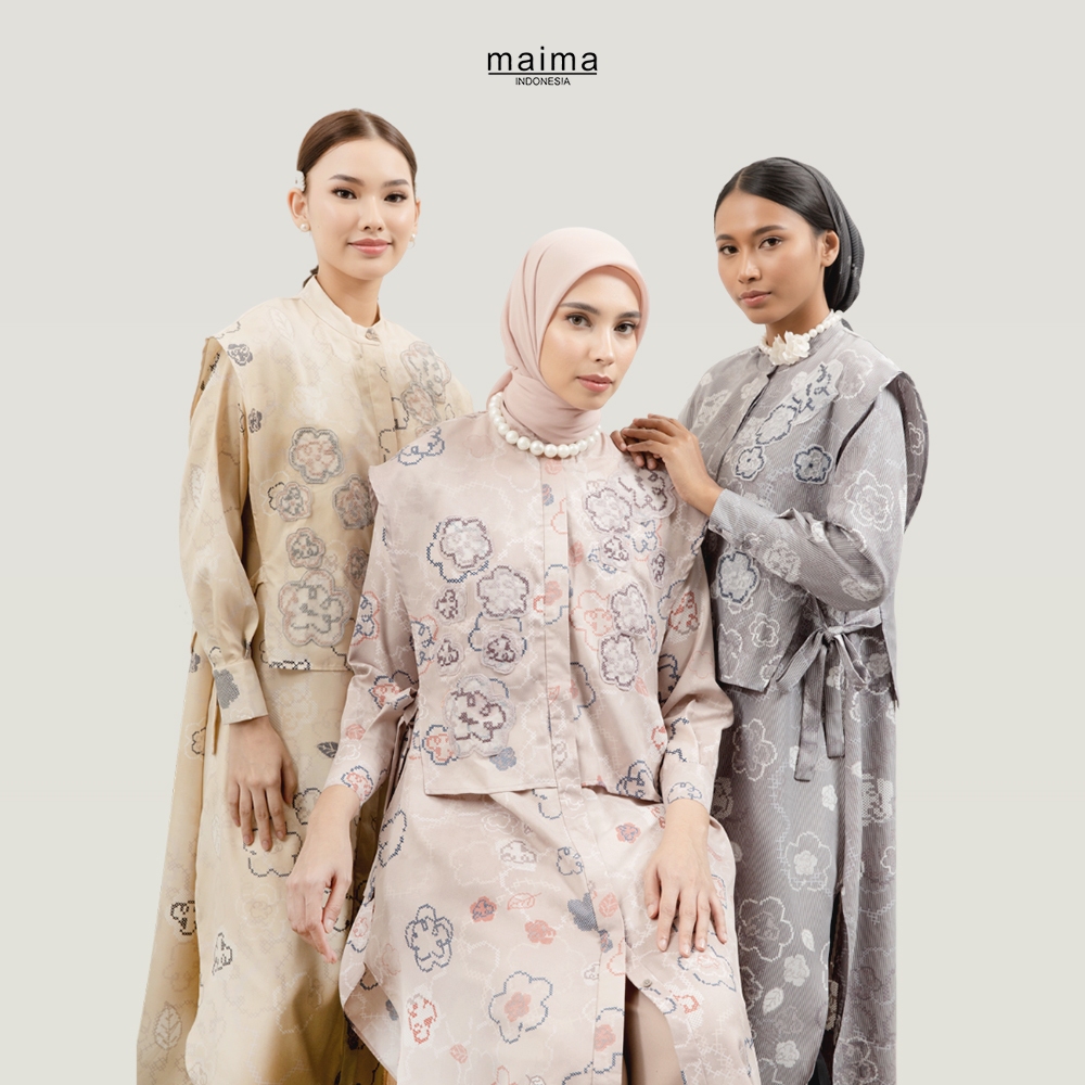 Jual Maima x Hanna - Magnolia Tunic - Atasan Tunik Motif Wanita ...