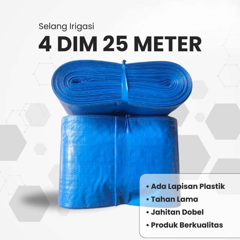 Jual SELANG TERPAL PLASTIK DIESEL 4 DIM 25 METER/ SELANG DIESEL 4 DIM ...