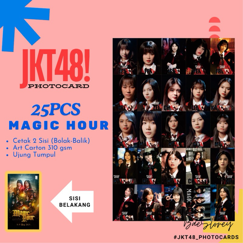Jual (25PCS) MAGIC HOUR PHOTOCARD JKT48 ISI 25 PCS | Shopee Indonesia