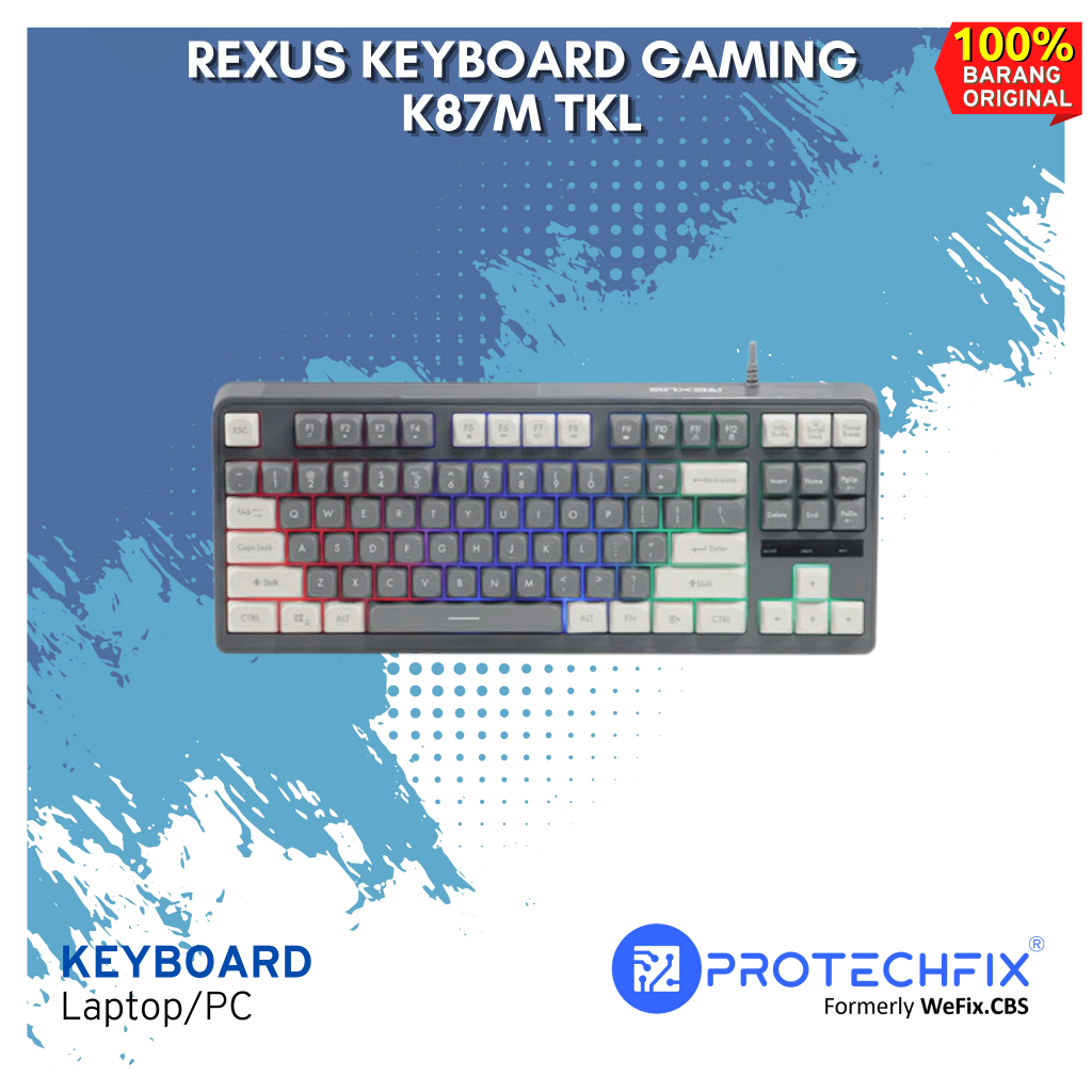 Jual REXUS KEYBOARD GAMING K87M TKL | Shopee Indonesia