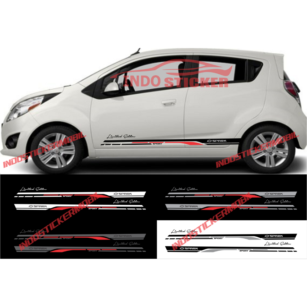 Jual sticker mobil chevrolet spark cutting stiker list mobil spark ...