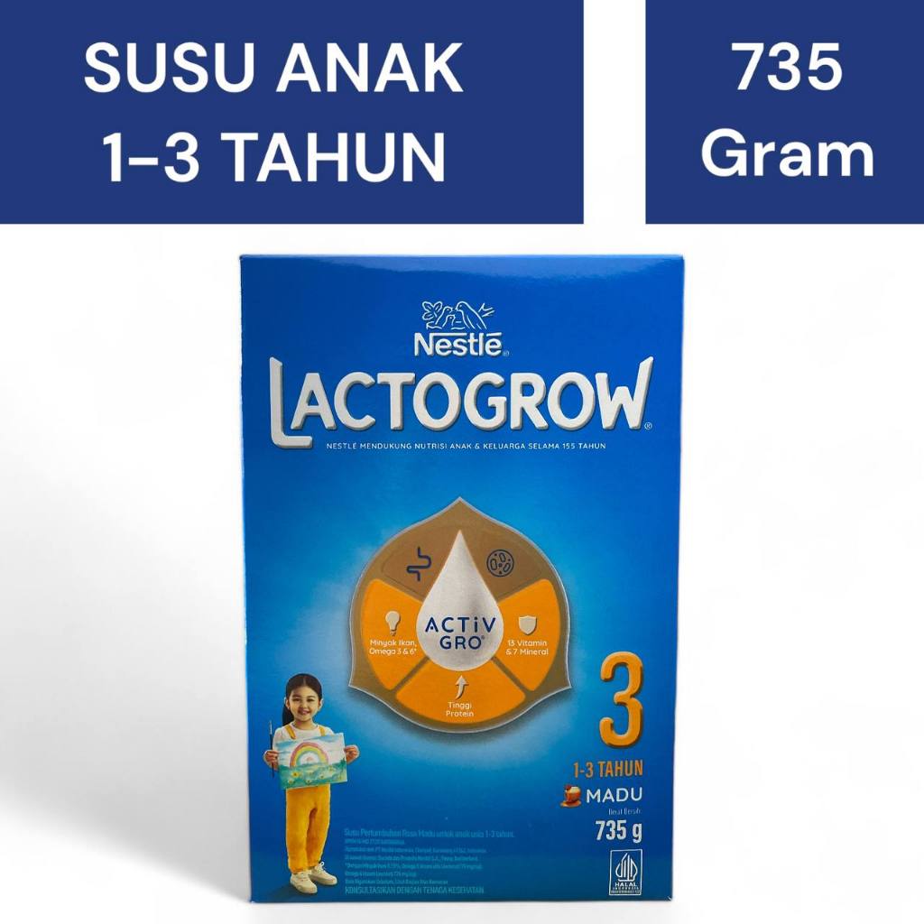 Jual LACTOGROW 3 MADU 1-3 TAHUN 735g | Shopee Indonesia