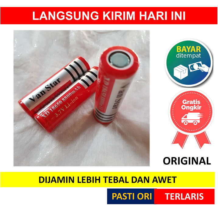 Jual Baterai Batere VANSTAR ULTRAFIRE UTRA FIRE Senter Mic Kipas ...