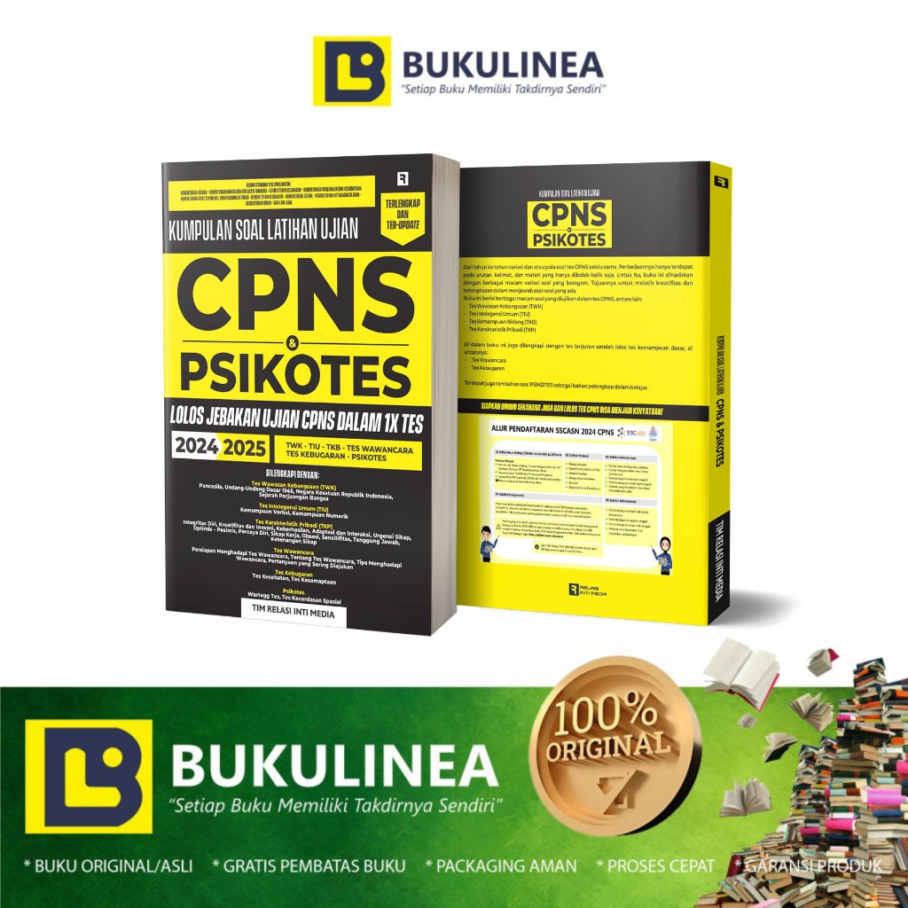 Jual Buku CPNS dan PSIKOTES - Kumpulan Soal Latihan Ujian CPNS - Lolos ...