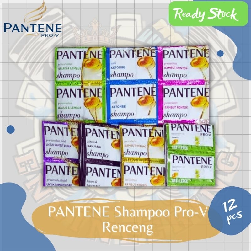 Jual PANTENE Shampoo Pro-V Renceng isi 12 Pcs | Shopee Indonesia