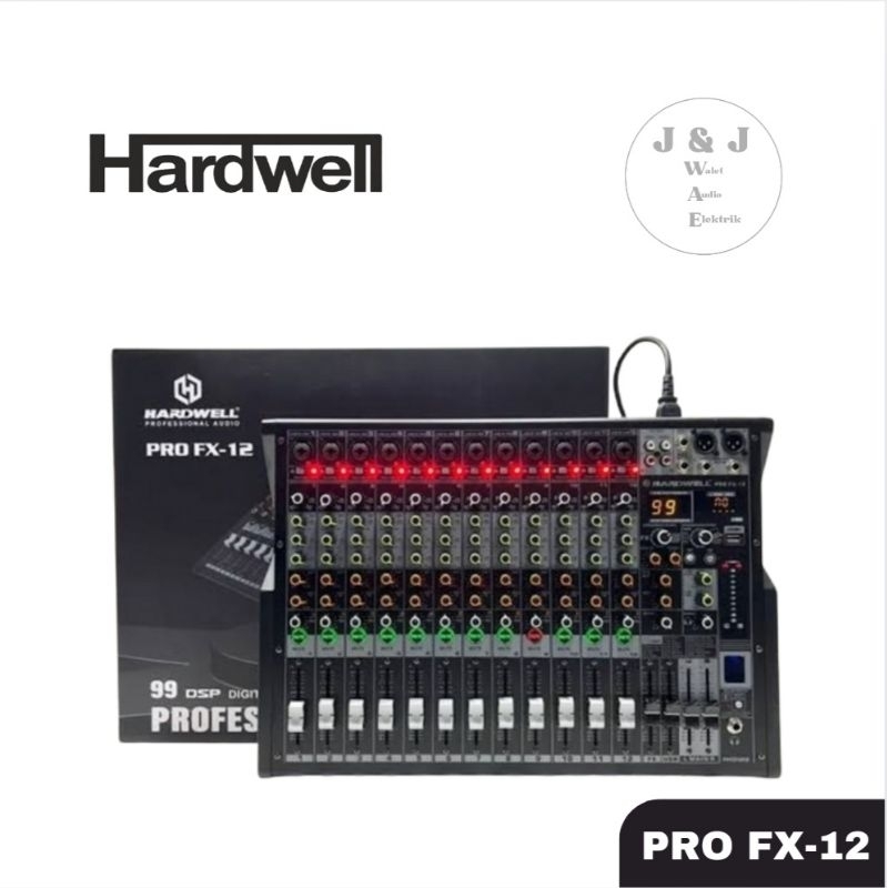 Jual MIXER AUDIO 12 CHANNEL HARDWELL PRO FX-12 MIXER AUDIO HARDWELL ...