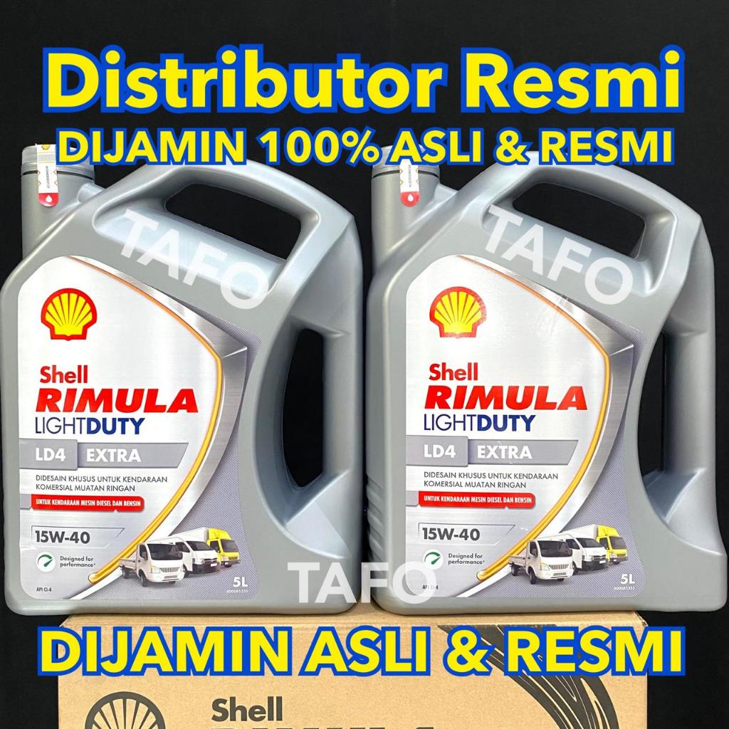 Jual SHELL RIMULA LD4 15W-40 DIESEL ORIGINAL / SHELL RIMULA LD4 15W40 ...