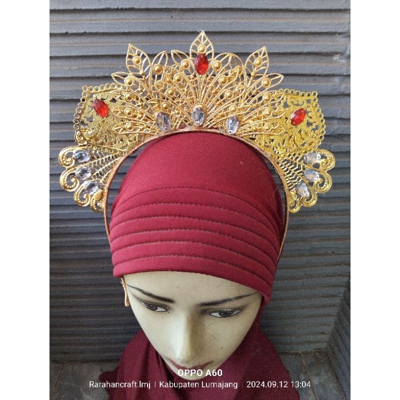 Jual (style 36) bando adat/bando tari/mahkota karnaval | Shopee Indonesia
