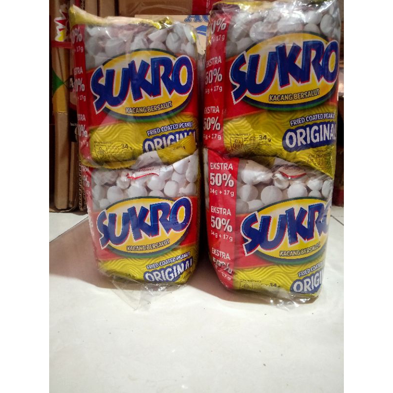 Jual SUKRO KACANG BERSALUT RASA ORIGINAL | Shopee Indonesia