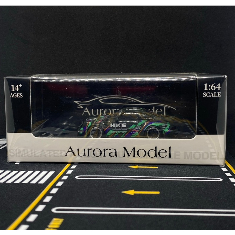 Jual Porsche 964 RWB HKS Duck Tail Aurora Model 1:64 Limited Edition ...