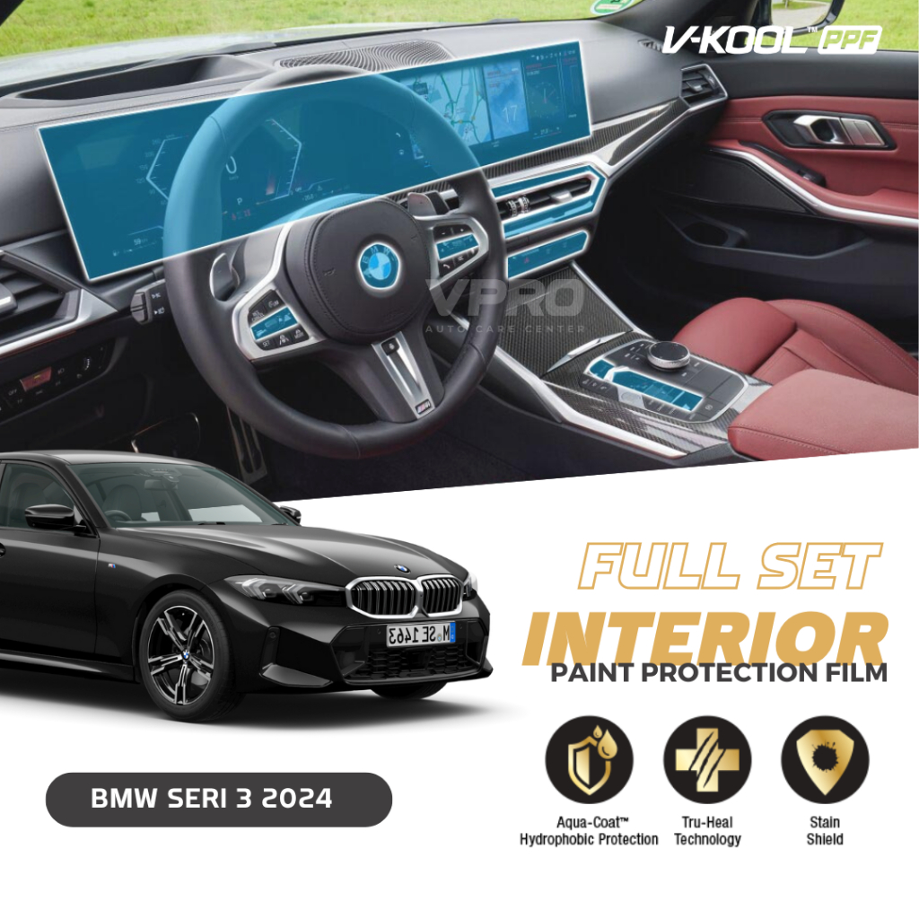 Jual V-KOOL PPF Interior Protector Mobil BMW SERI 3 2024 - Full / Anti ...