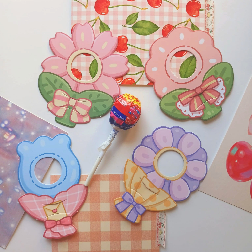 Jual greeting card lollipop | kertas ucapan lollipon | kertas bunga ...