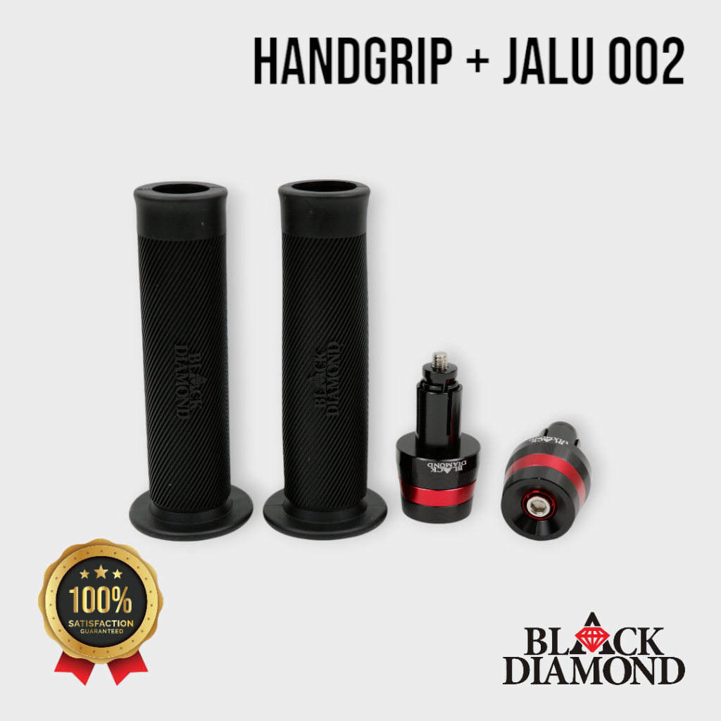 Jual Black Diamond - Paket Handgrip Karet + Jalu Stang (Bar End ...
