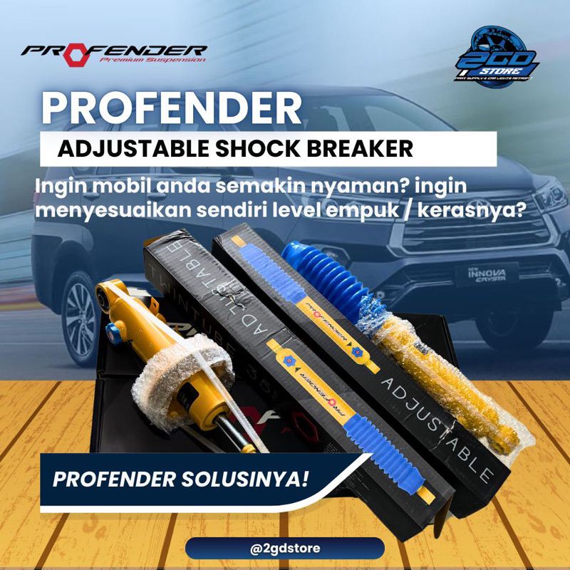 Jual Profender Adjustable Shock Innova Reborn Diesel / Bensin 2GD Depan ...