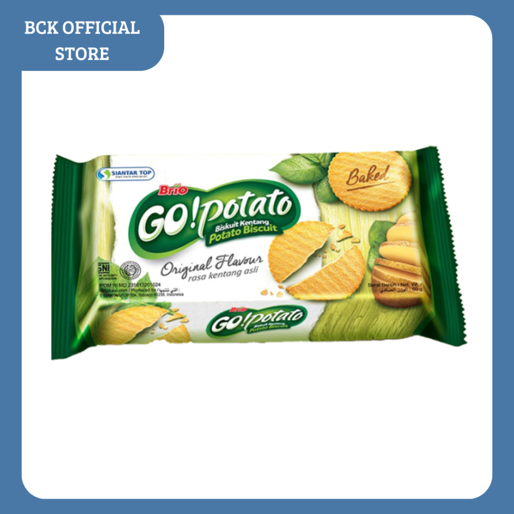 Jual Go Potato Crispy Biskuit Kentang 56gr (pcs) | Shopee Indonesia