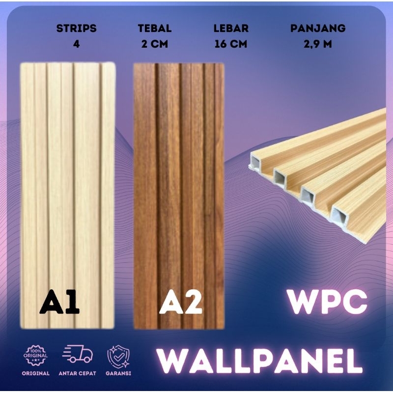 Jual WPC wallpanel panjang 3 meter Tipe A | Shopee Indonesia