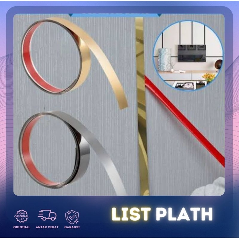 Jual List Plat Gold silver harga per Meter | Shopee Indonesia