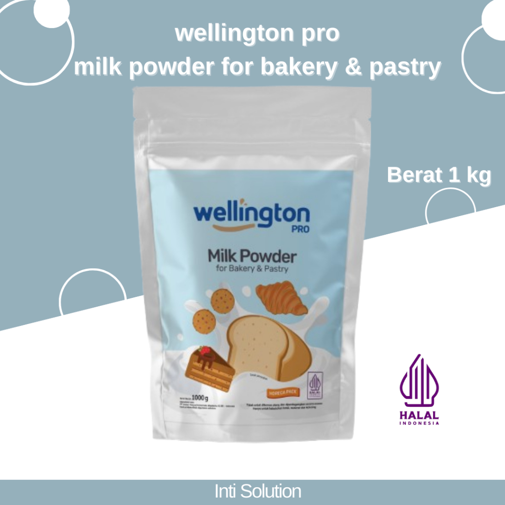 Jual WELLINGTON MILK POWDER FOR BAKERY&PASTRY 1 KG PER 1 KARTON (ISI 12 ...