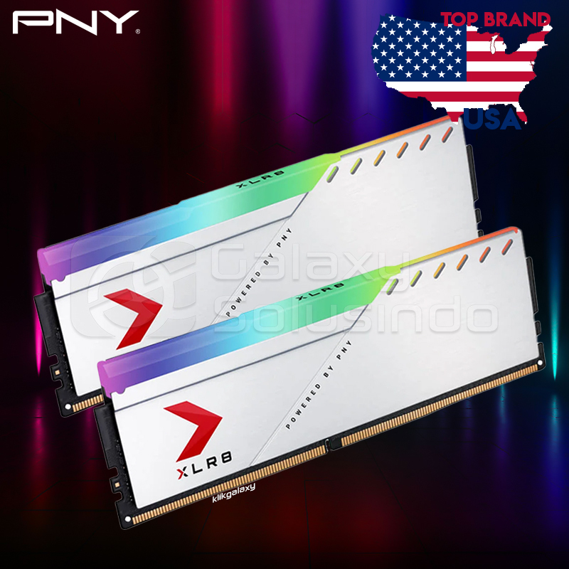 Jual PNY XLR8 Gaming RGB (2x8) 16GB DDR4 kit 3200MHz - Silver Memory ...