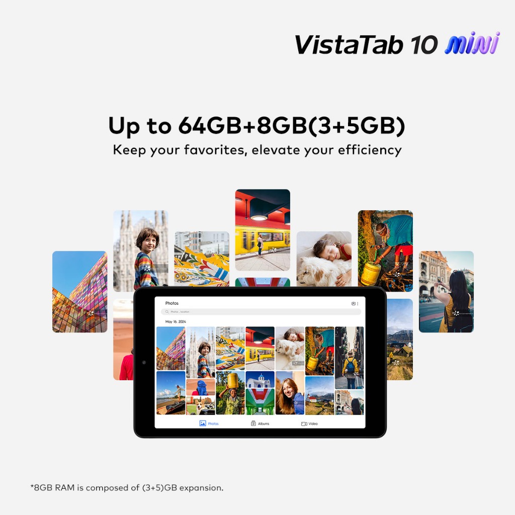 Jual itel VistaTab 10 Mini Tablet - 3GB+64GB - 8" HD+ IPS Display ...