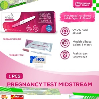 Jual Test pack kehamilan Andalan Pregnancy Test Midstream alat uji ...
