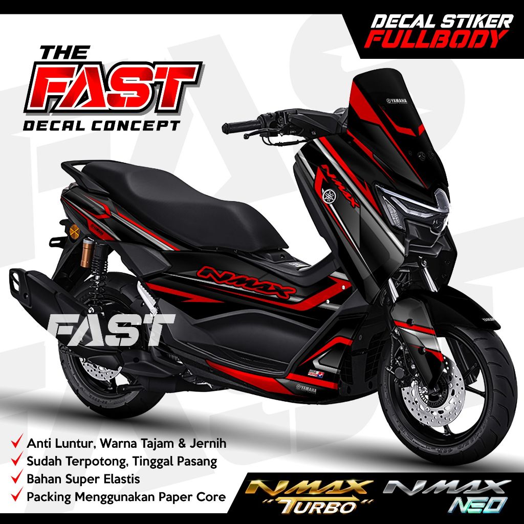Jual Decal Nmax Turbo/Neo New Fullbody Grafis Racing TERBARU COD Decal ...