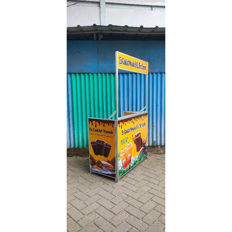 Jual Booth Portable Ukuran 120cm/Gerobak Lipat/Meja Usaha/Meja Dagang ...