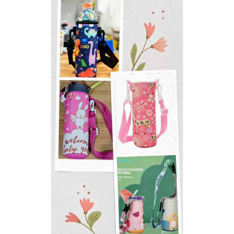 Jual Tas Cover Botol Karakter Sarung Tumbler Air Minum Karakter Botol ...